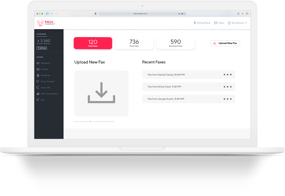 Fax Online Software | Cost effective and Easy to Use | Call Cowboy